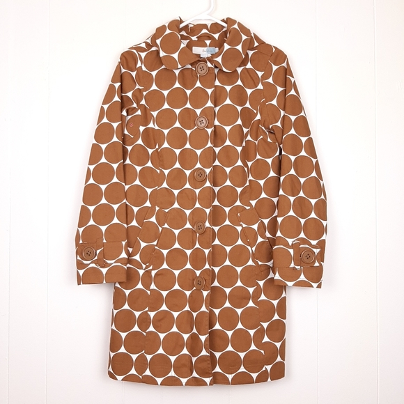 Boden | Jackets & Coats | Boden Rainy Day Polka Dot Raincoat Long ...
